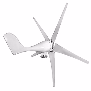 Dyna-Living Wind Turbine Generator Kit 500W DC 12V Wind Turbine Motor with Charge Controller 5 Blades Wind Power Machine for Home Garden Boat Marine Monitoring or Street Lighting (Not Included mast)