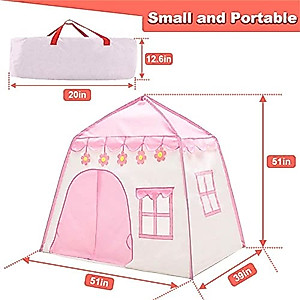 GBB Kids Play Tent Princess Playhouse Pink Castle Play Tent