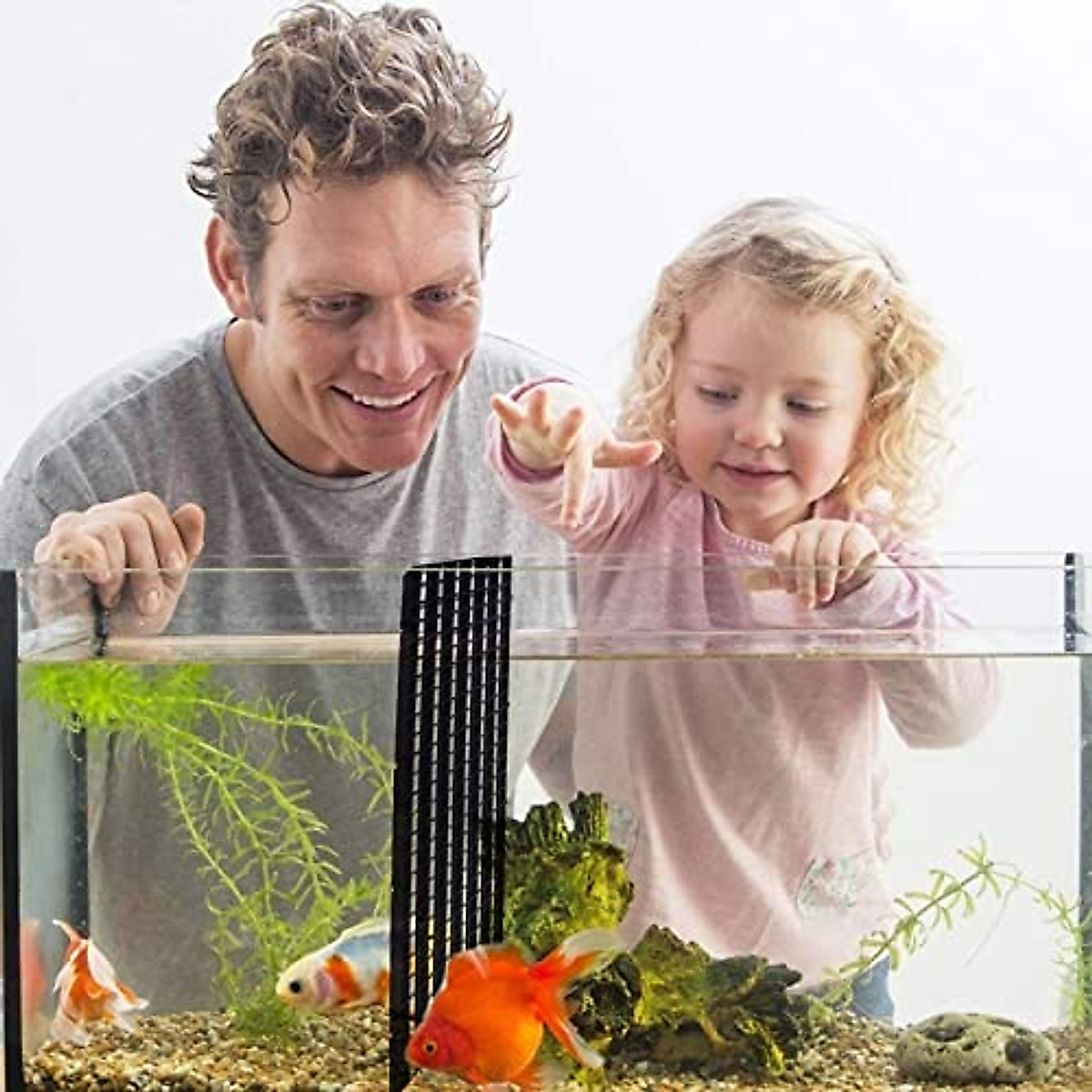 OBANGONG 6 Pcs Grid Divider Tray Egg Crate 11.8inch Louvre Aquarium Fish Tank Bottom Isolation