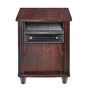 Amazon Basics Cabinet Style Space Heater, Brown Wood Grain Finish, 1500W