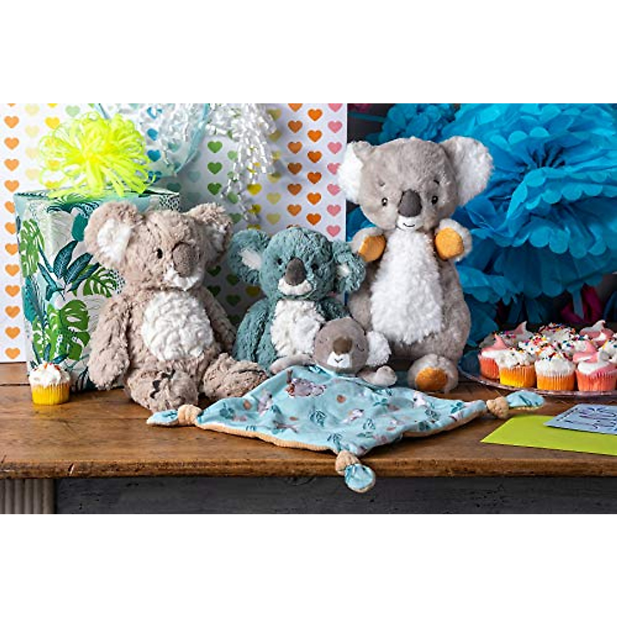 Mary Meyer Little Knottie Lovey Security Blanket, 10 x 10-Inches, Down Under Koala