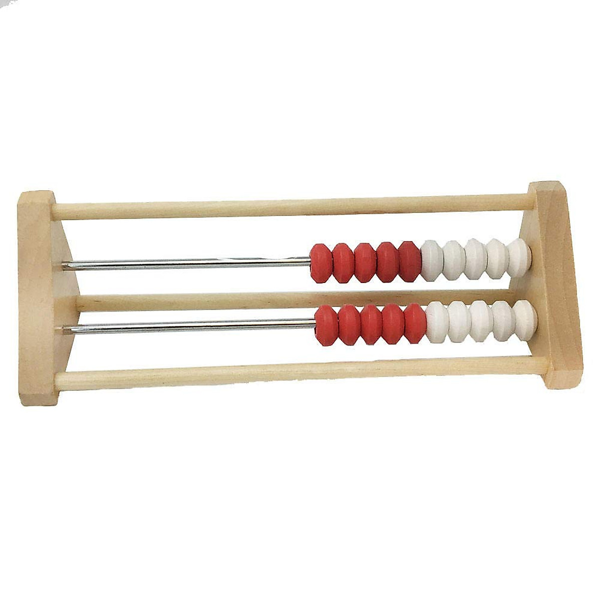 hand2mind 20 Bead Wooden Rekenrek Activity Set, Abacus for Kids Math, Math Manipulatives Kindergarten, Counting Rack for Kids, Counters for Kids Math, Educational Toys for Elementary Kids (Set of 1)