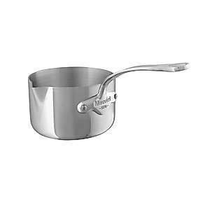 Mauviel M'COOK 5-Ply Sauce Pan With Cast Stainless Steel Handle, 0.8-Qt