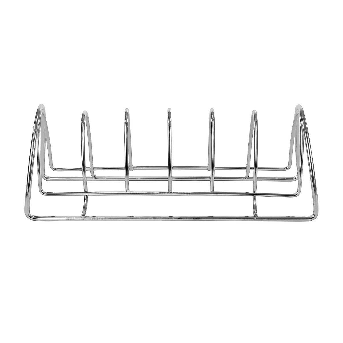Spectrum Diversified St. Louis Kitchen Lid Holder Organizer for Plates, Cutting Boards Bakeware, Cooling Racks, Pots & Pans, Serving Trays, and Reusable Containers, Chrome