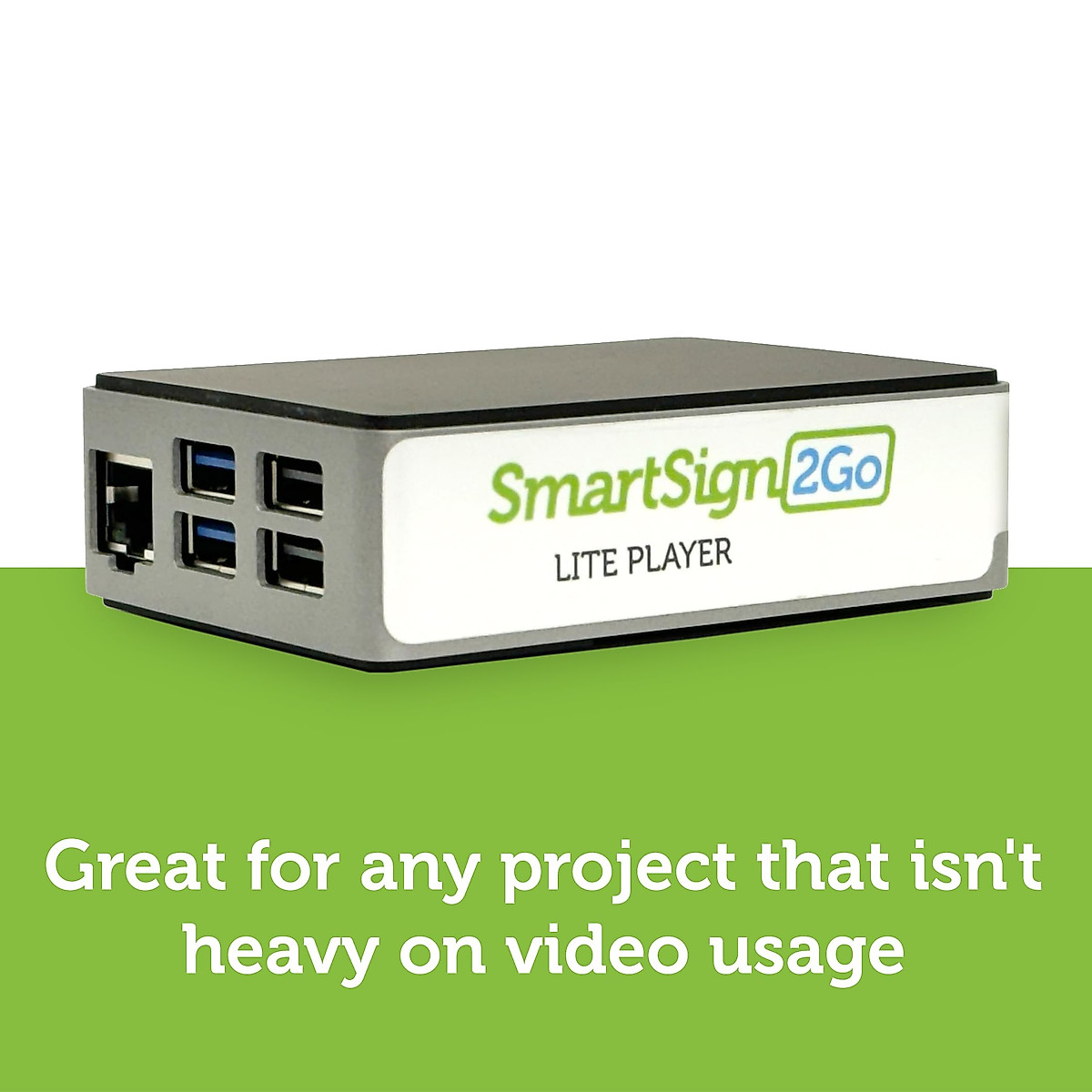 SmartSign2go Lite Digital Signage UltraHD 4k Media Player with Easy-to-Use Cloud-Based Software (Includes 2-Week Free Software Trial)