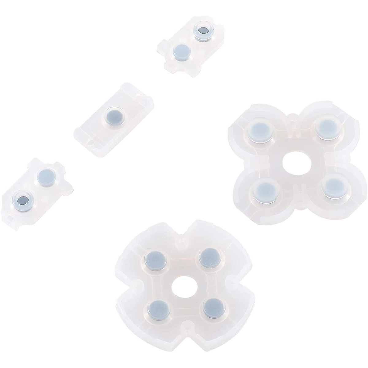 eXtremeRate 2 pcs Conductive Film Keypad Ribbon Cable Silicone Adhesive Conductive Pad Kits for PS4 Pro JDM-040 - Screwdriver Tools Included