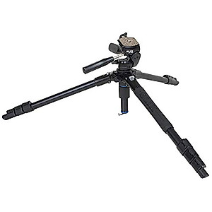 SLIK Pro AL-324DX w/SH-705E 3-Way Pan Head for Mirrorless/DSLR Sony Nikon Canon Fuji Cameras and More - Black (613-358)