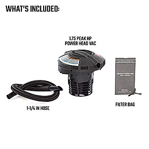 CRAFTSMAN CMXEVBE17678 Wet/Dry Vac Powerhead, 1.75 Peak HP Bucket Vacuum