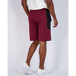 5 Pack Men’s Active Quick Dry Fit Short Pockets Athletic Running Gym Basketball Workout Activewear Sports Men, Set 2, M, Pack of 5