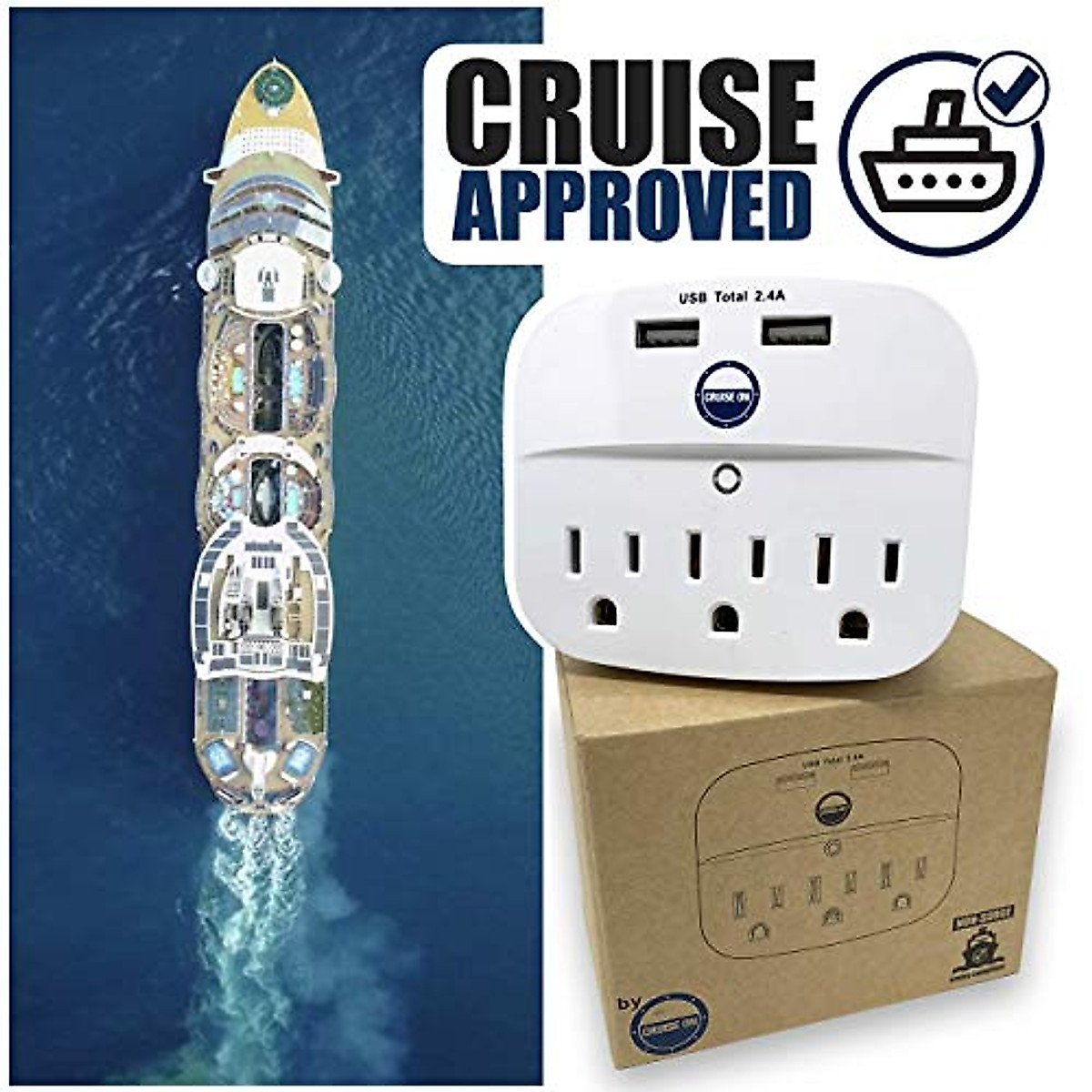 Cruise Power Strip No Surge Protector with USB Outlets - Ship Approved (Non Surge Protection) Cruise Essentials in 2023, 2024 & 2025
