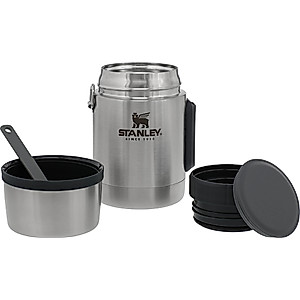 Stanley Classic Legendary Vacuum Insulated Food Jar 18 oz – Stainless Steel, Naturally BPA-free Container – Keeps Food/Liquid Hot or Cold for 12 Hours – Leak Resistant, Easy Clean