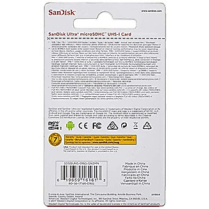 SanDisk Ultra SDSQUNS-016G-GN3MN 16GB 80MB/s UHS-I Class 10 microSDHC Card
