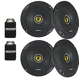 Kicker 46CSC654 - Two Pairs of CS-Series CSC65 6.5-Inch (160mm) Coaxial Speakers, 4-Ohm (2 Pairs)