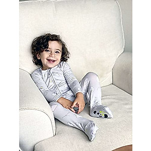 Constellation Grey Bamboo Convertible Footie 0-3 Months
