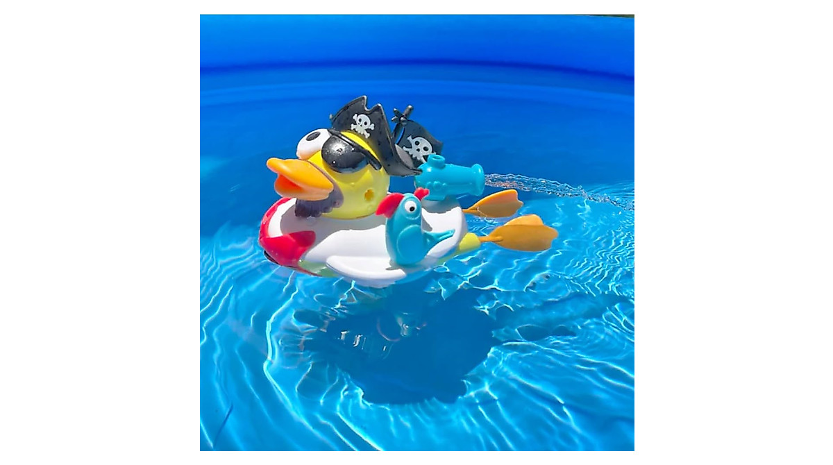 Yookidoo Jet Duck Pirate Bath Toy - Fun for Kids 2+