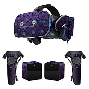 MightySkins Skin Compatible with HTC Vive Pro VR Headset - Antique Purple | Protective, Durable, and Unique Vinyl Decal wrap Cover | Easy to Apply, Remove, and Change Styles | Made in The USA