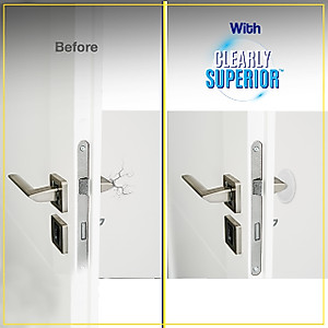 12-Pack Clearly Superior Gel Bumpers. Small Rectangle 1.5" x .5" Protects Surfaces & Quiets Contact. Use on Furniture, Doors, Cabinets, Walls & Appliances. Self Adhesive, Just Press to Apply