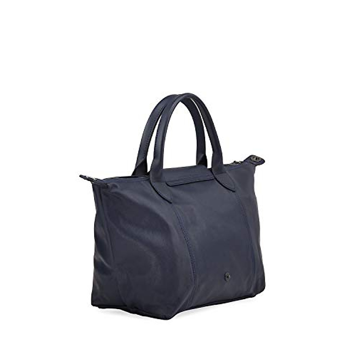 Longchamp 'Small Cuir Leather Top Handle Tote Shoulder Bag, Navy