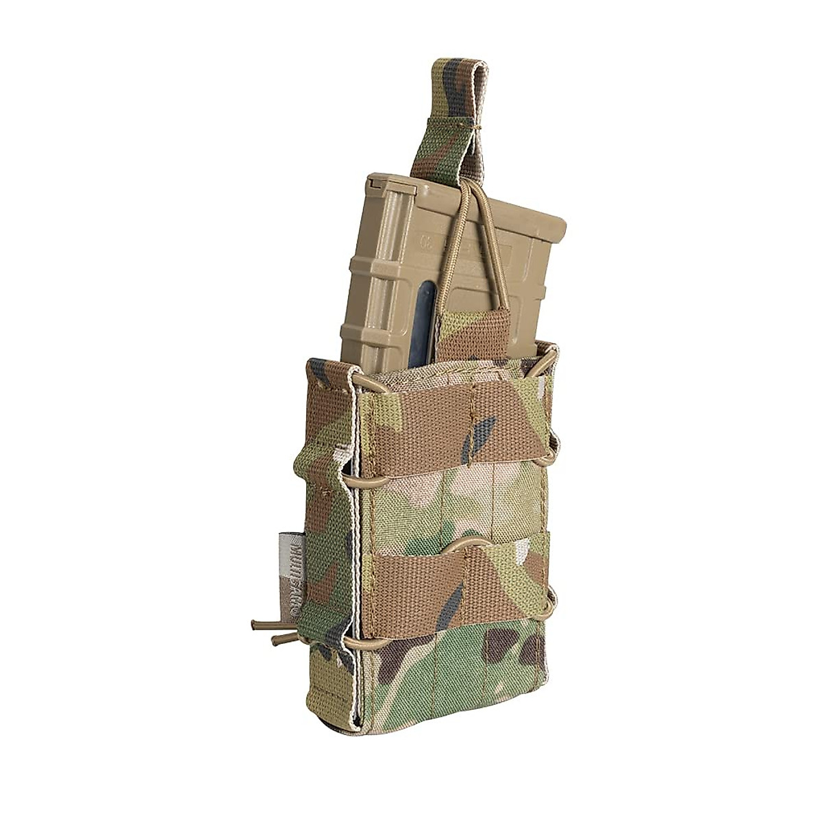 EXCELLENT ELITE SPANKER Tactical Molle Single/Double Open-Top Mag Pouch for M4 M14 M16 AR15 G36 Magazine (A Single-Multicam)