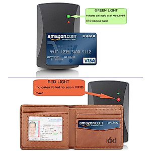 HIMI Wallet for Men-Genuine Leather RFID Blocking Bifold Stylish Wallet With 2 ID Window (Brown)