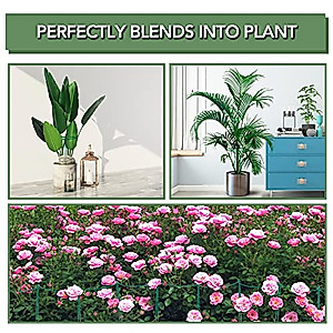 Joyhalo 12 Pack Plant Stakes for Outdoor Plants, 16 Inch Plant Support Stakes, Peony Supports for Outdoor Plants, Peony Cage with 15 Pcs Plant Labels, Flower Stakes Peonies Support Cages for Plants