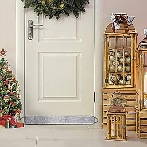 Triangle Under Door Draft Stopper Noise Blocker 36 Inches for Door Bottom Air Seal Insulation and Soundproof, Heavy Duty Weather Guard Snake Stripping, Gray