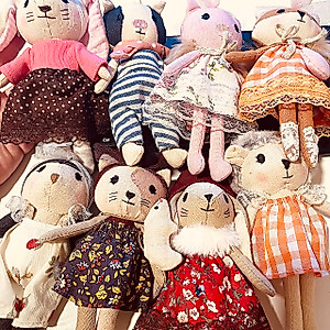 LEVLOVS Christmas Pig Mouse in a Matchbox Danish Design Toy Baby Registry Gift Pig in Ice Cream Truck Linen Toy Plush Toy