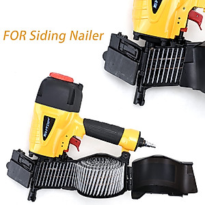 BHTOP 3600 Count Siding Nails, 15-Degree 1-3/4 Inch *.092 Wire Collated Coil Ring Shank Nails, Full Round Head Hot-Dipped Galvanized Siding Nailer Attachment Replacement Parts