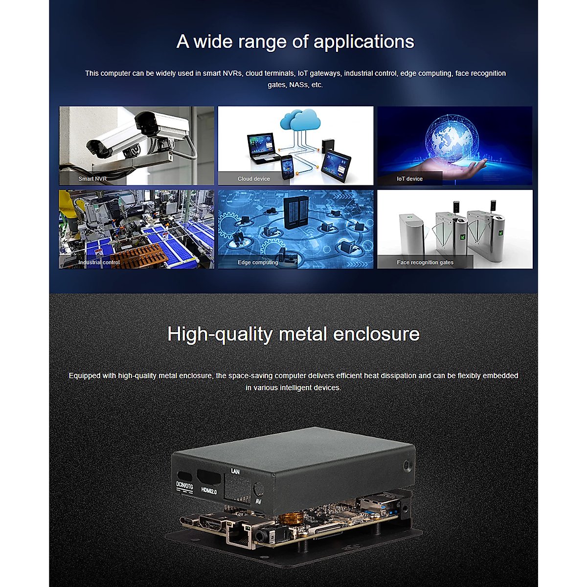 Firefly EC-R3566PC RockChip RK3566 Embedded AI IoT Single Board Computer Onboard 4GB RAM + 32GB eMMC Gigabit Ethernet Ports for Smart NAS and Cloud Server Support Android 11.0 Ubuntu