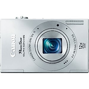 Canon PowerShot ELPH 520 HS 10.1 MP CMOS Digital Camera with 12x Ultra Wide-Angle Optical Image Stabilized Zoom Lens and Full 1080p HD Video (Silver)