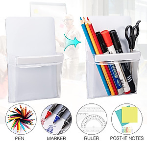 CHUNNIAO Magnetic Pencil Holders,Whiteboard Accessory Strong Magnets,Storage Pen Pocket for Your Fridge, School Locker, Office cabinets