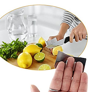 Suiwotin 4pcs Stainless Steel Finger Protector for Cutting, Metal Finger Guard for Chopping Vegetables, Kitchen Finger Guard for Dicing and Slicing (Single Finger)