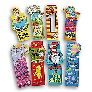 Dr. Seuss Teacher's Incentive Bookmarks - 8 Count