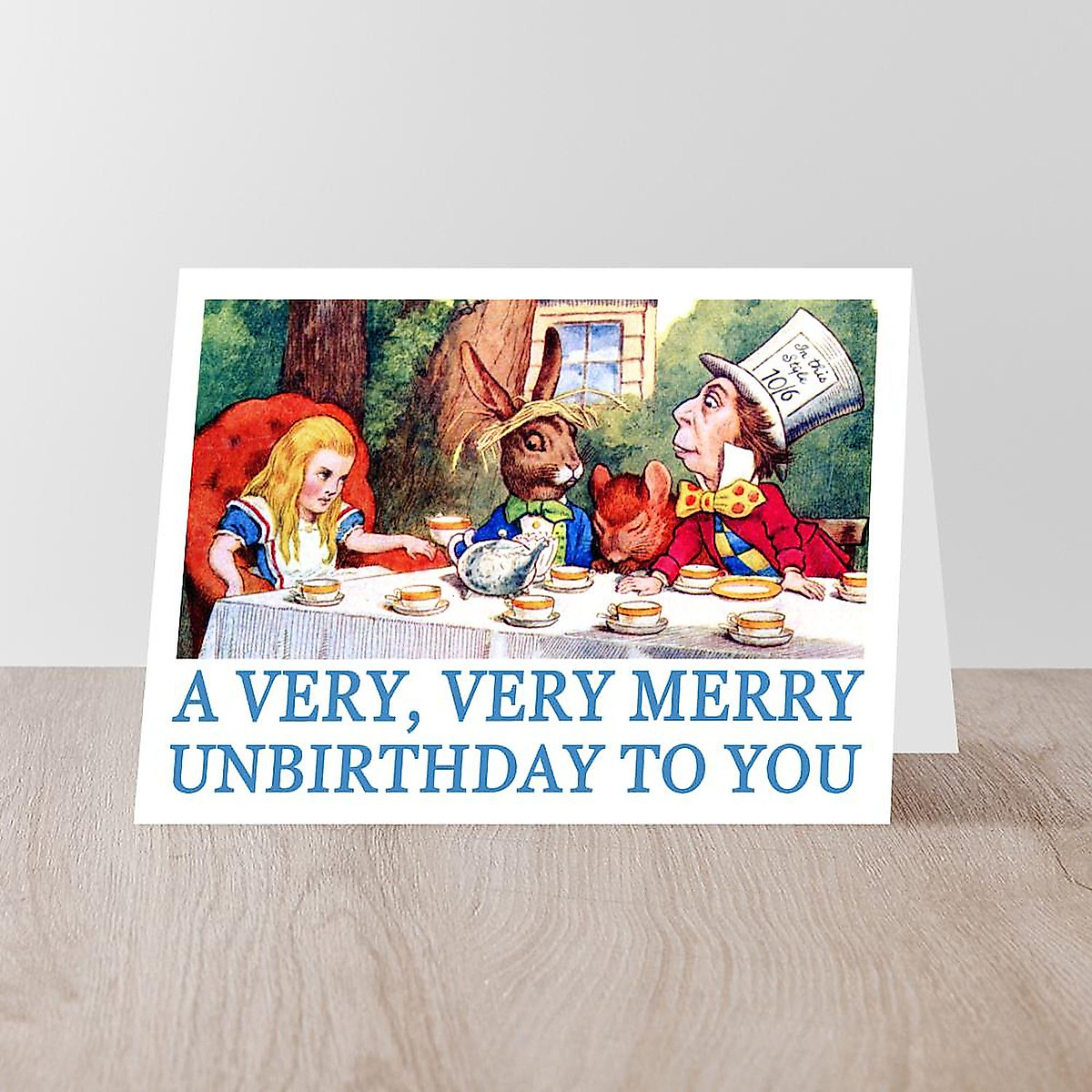 CafePress A VERY MERRY UNBIRTHDAY Folded Greeting Cards (10-pack) Glossy