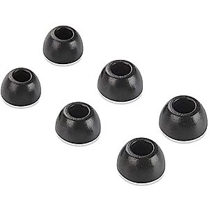 ALXCD Foam Ear Tips Compatible with Echo Buds 2 2nd Gen Earbuds, S/M/L 3 Sizes 3 Pairs Soft Memory Foam Earbud Tips, Replacement for Echo Buds 2, Black S M L