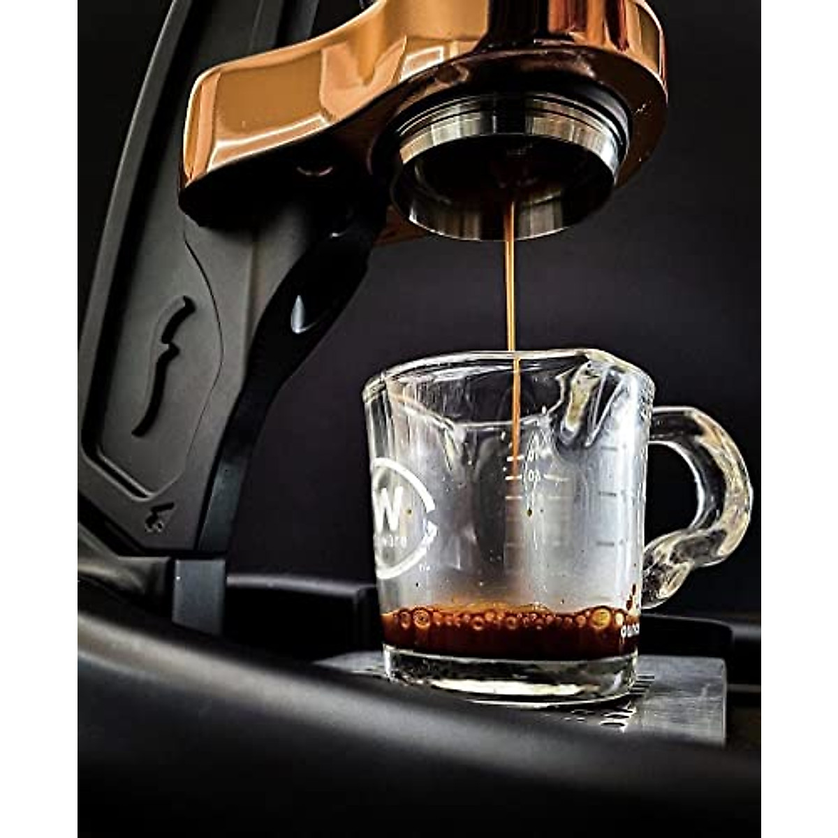 Rattleware 3-Ounce Espresso Shot Glass Pitcher, Double Spouted Shot Glass, Genuine Barista Measuring Cup