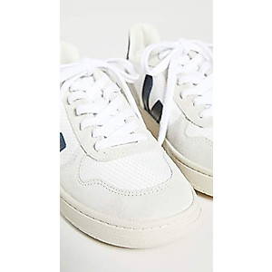 Veja Women's V-10 Sneakers, White/Nautico, 6 Medium US