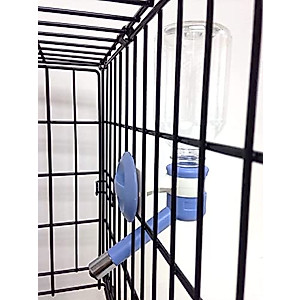 Choco Nose Patented No-Drip Dog Water Bottle/Feeder for Dogs/Cats and Other Small-Medium Sized Animals - for Cages, Crates or Wall Mount. 10.2 Oz. Mess Free Leak-Proof Nozzle 16mm, Blue (C590)