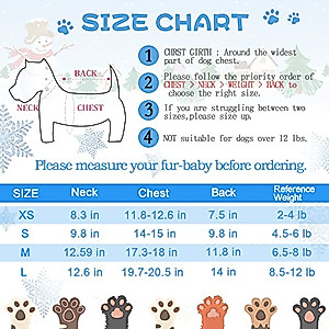 Firpus 3 Pack Fleece Dog Sweaters, Winter Dog Clothes for Small Dog Girl, Warm Tiny Puppy Clothes, Cute Chihuahua Yorkie Sweater, Pet Shirt Clothing Cats Apparel (X-Small)