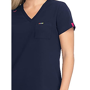 KOI French Bull F102 Women's Coco Scrub Top Navy 2XL