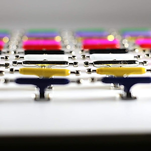 NOAHWOOD Fingerboards Parts Logo White Crown Wheels (ABEC-5 PRO Bearing) +Prince Silvery Trucks (33.8mm)