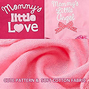 2 Pieces Dog Dresses for Small Dogs Cute Girl Female Dog Dress Mommy Puppy Shirt Skirt Doggie Dresses Pet Summer Clothes Apparel for Dogs and Cats (Love and Angel,Small)