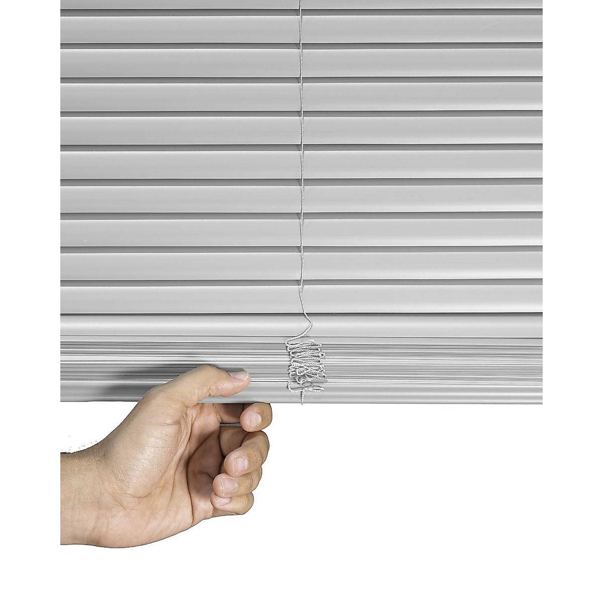 CHICOLOGY Blinds for Windows , Mini Blinds , Window Blinds , Door Blinds , Blinds & Shades , Camper Blinds , Mini Blinds for Windows , Horizontal Window Blinds , Gloss Gray, 48"W X 48"H