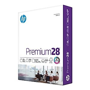 HP Printer Paper | 8.5 x 11 Paper | Premium 28 lb | 1 Ream - 500 Sheets | 100 Bright | Made in USA - FSC Certified | 205200R