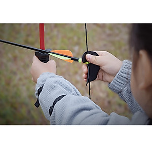 ELONG Fiberglass Arrows Archery 26 Inch Target Shooting Practice Safetyglass Recurve Bows Suitable for Youth Children Woman Beginner (6 pcs)