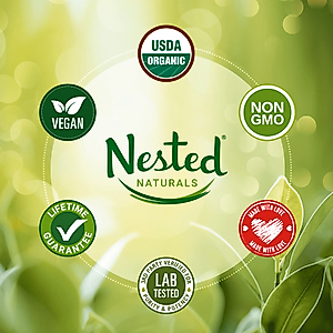 Nested Naturals – Vitamin D3+K2 | Supports a Healthy Immune System, Heart, & Strong Bones | 100% Vegan & Non GMO | 5000 IU Vitamin D3 from Lichen with 100 mcg Vitamin K2 MK-7-60 D3K2 Capsules