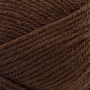 Lion Brand Yarn Basic Stitch (“Skein Tones”) Anti-Pilling Knitting Yarn, Yarn for Crocheting, 1-Pack, Cocoa