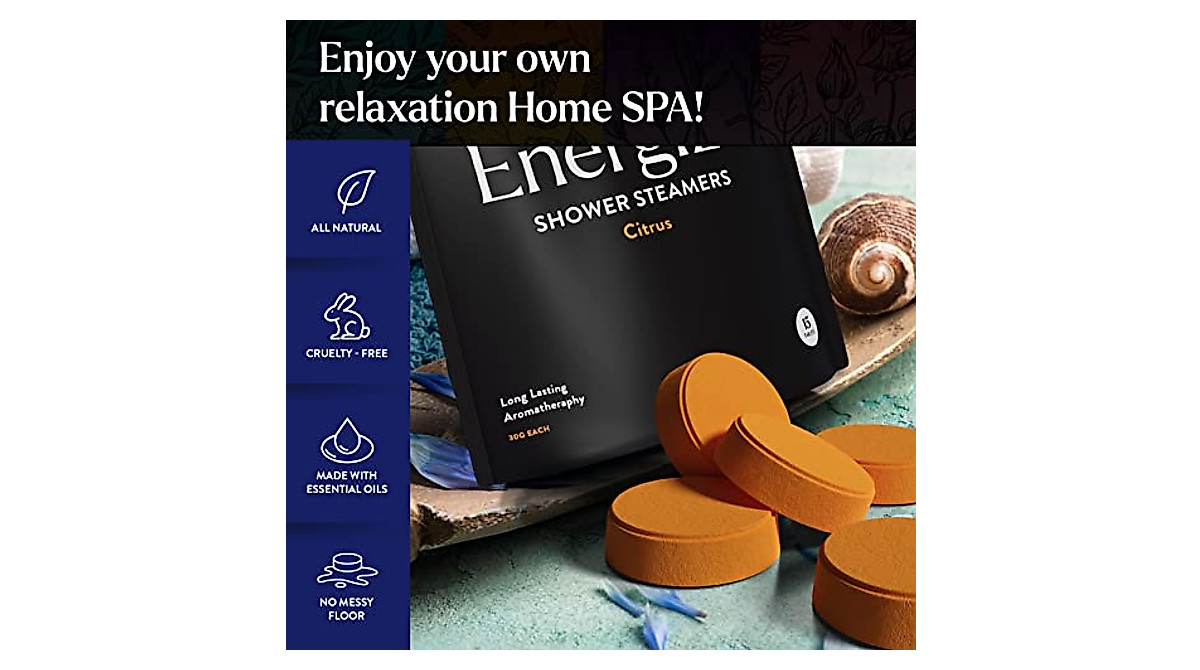 Miracle Made Citrus Shower Steamers | Relax, Boost Mood