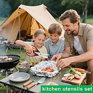 Kitchen Shears, iBayam Kitchen Scissors Heavy Duty Meat Scissors Poultry Shears, Dishwasher Safe Food Cooking Scissors All Purpose Stainless Steel Utility Scissors, 2-Pack (Black Red, Black Gray)