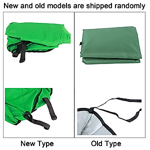 Swing Seat Cushion Cover, Outdoor Patio Swing Cushion Replacement 3 Seater Swing Seat Cushion Cover, Waterproof Garden Swing Chair Protection Cover, 150 x 50 x 10CM(Green)